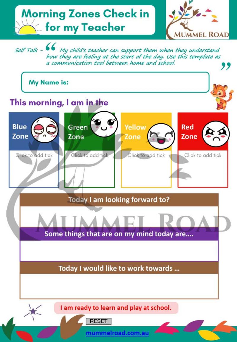 Zones of Regulation Bundle - Mummel Road | Autism Support for Families